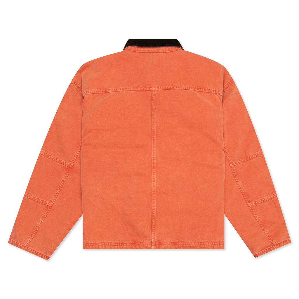 Washed Canvas Shop Jacket - Orange – Feature