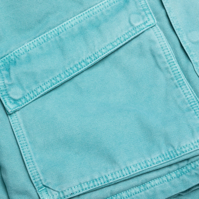 Washed Canvas Shop Jacket - Teal – Feature