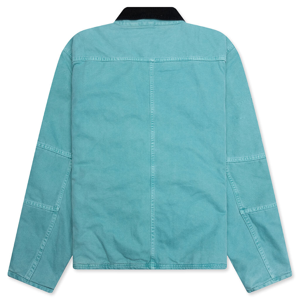 Washed Canvas Shop Jacket - Teal – Feature
