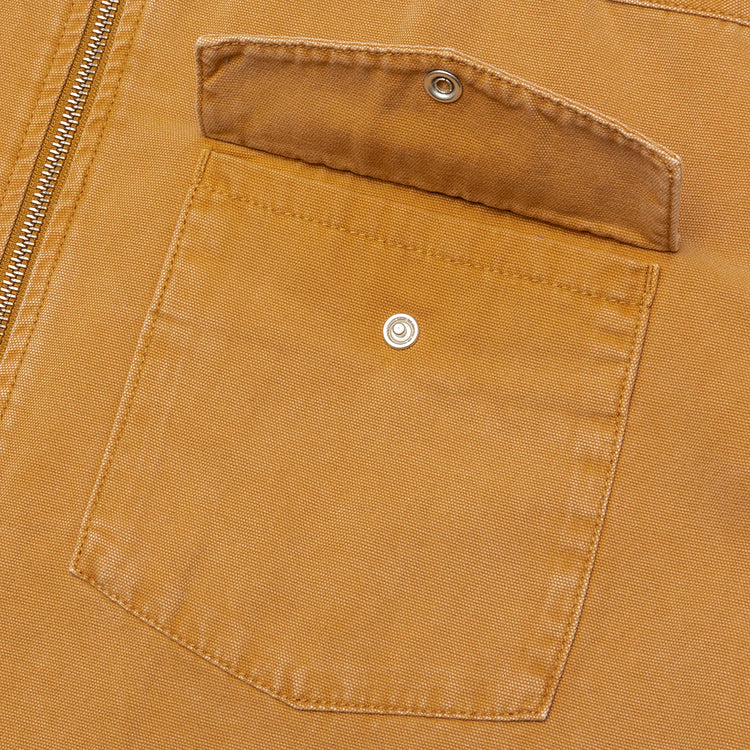 Washed Canvas Work Shirt - Gold – Feature