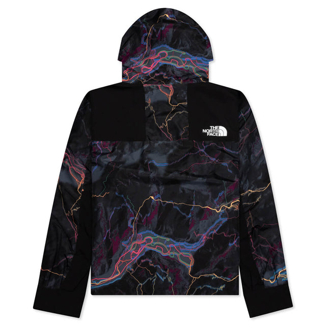 ’86 Retro Mountain Jacket - TNF Black Trail Glow Print – Feature