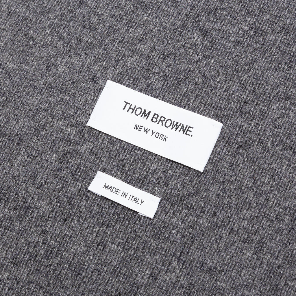 Full Needle Rib Scarf - Medium Grey – Feature