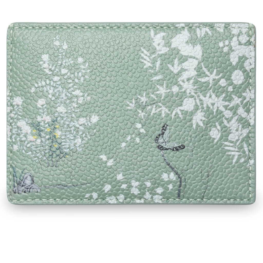 Single Card Holder Seasonal Toile Print - Med Green – Feature