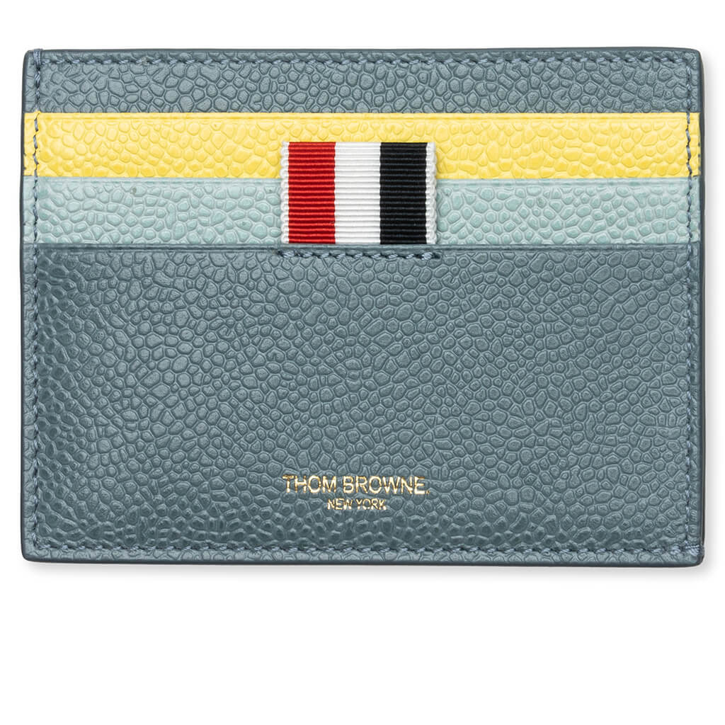 Single Card Holder w/ Note Compartment - Medium Blue – Feature