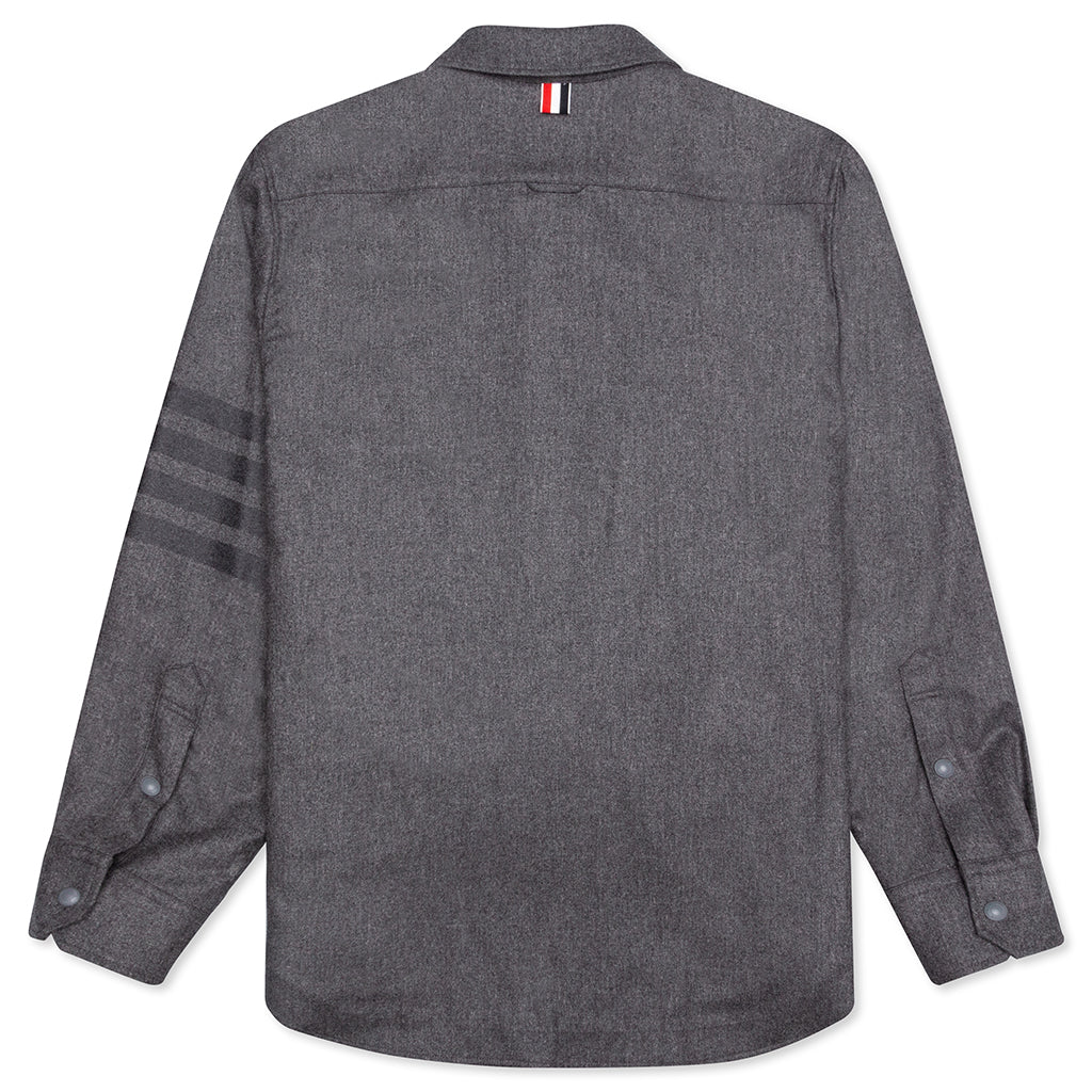 Snap Front Shirt Jacket - Medium Grey – Feature