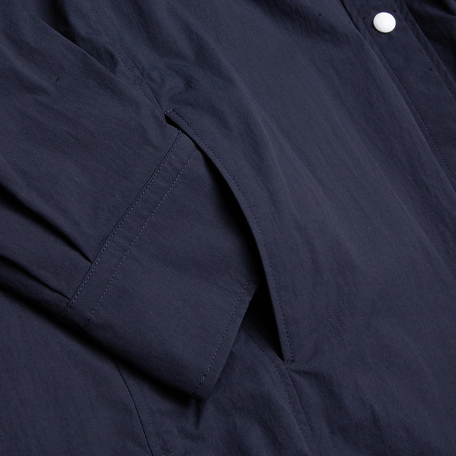 Snap Front Shirt Jacket - Navy – Feature