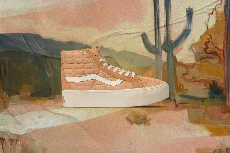 Vault x Joe Freshgoods Sk8-Hi Reissue Platform VLT LX - Camel – Feature