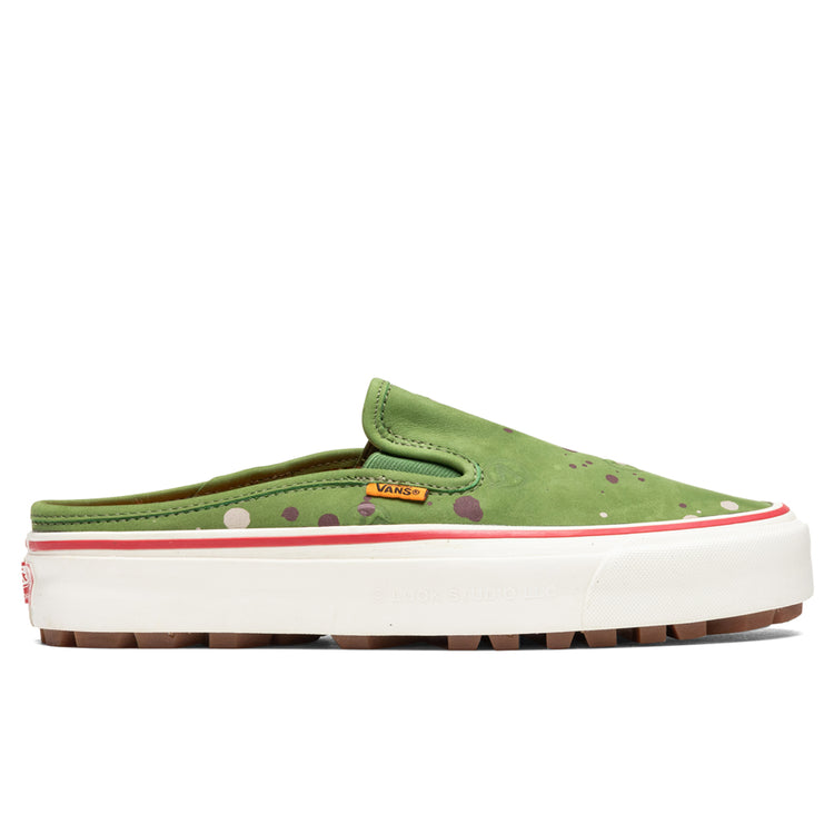 Vans Vault x LQQK OG Mule LX - Splatter Green – Feature