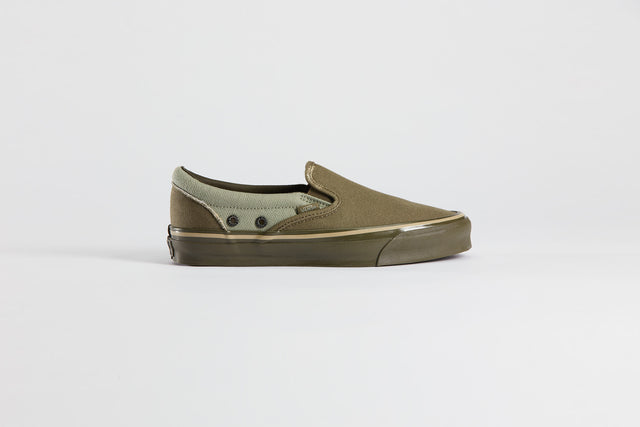 Vans Vault x Nigel Cabourn OG Classic Slip-LX - USMC Army Mix – Feature