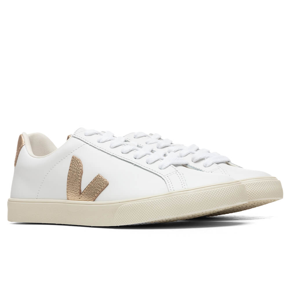 Women's Esplar Logo Leather - Extra White/Platine – Feature