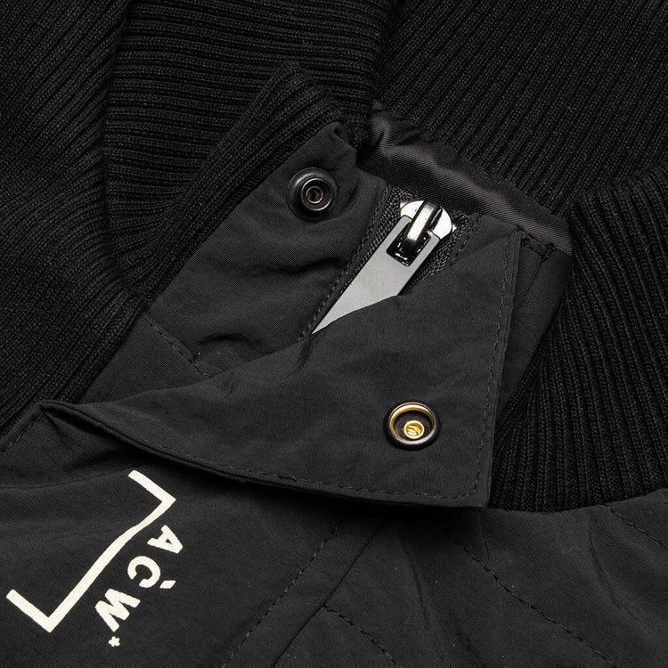Padded Pocket Rib Gilet - Black – Feature