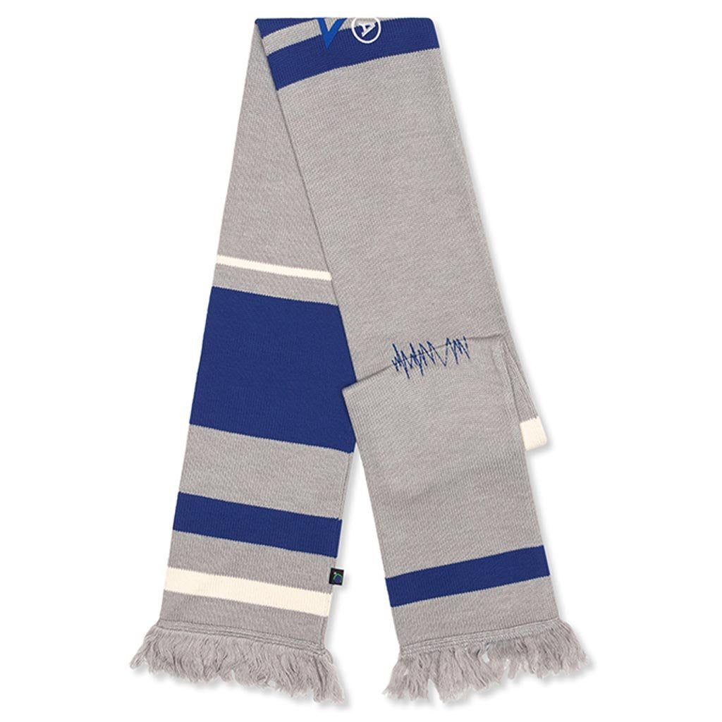 Basic Stripe Muffler Scarf - Gray – Feature