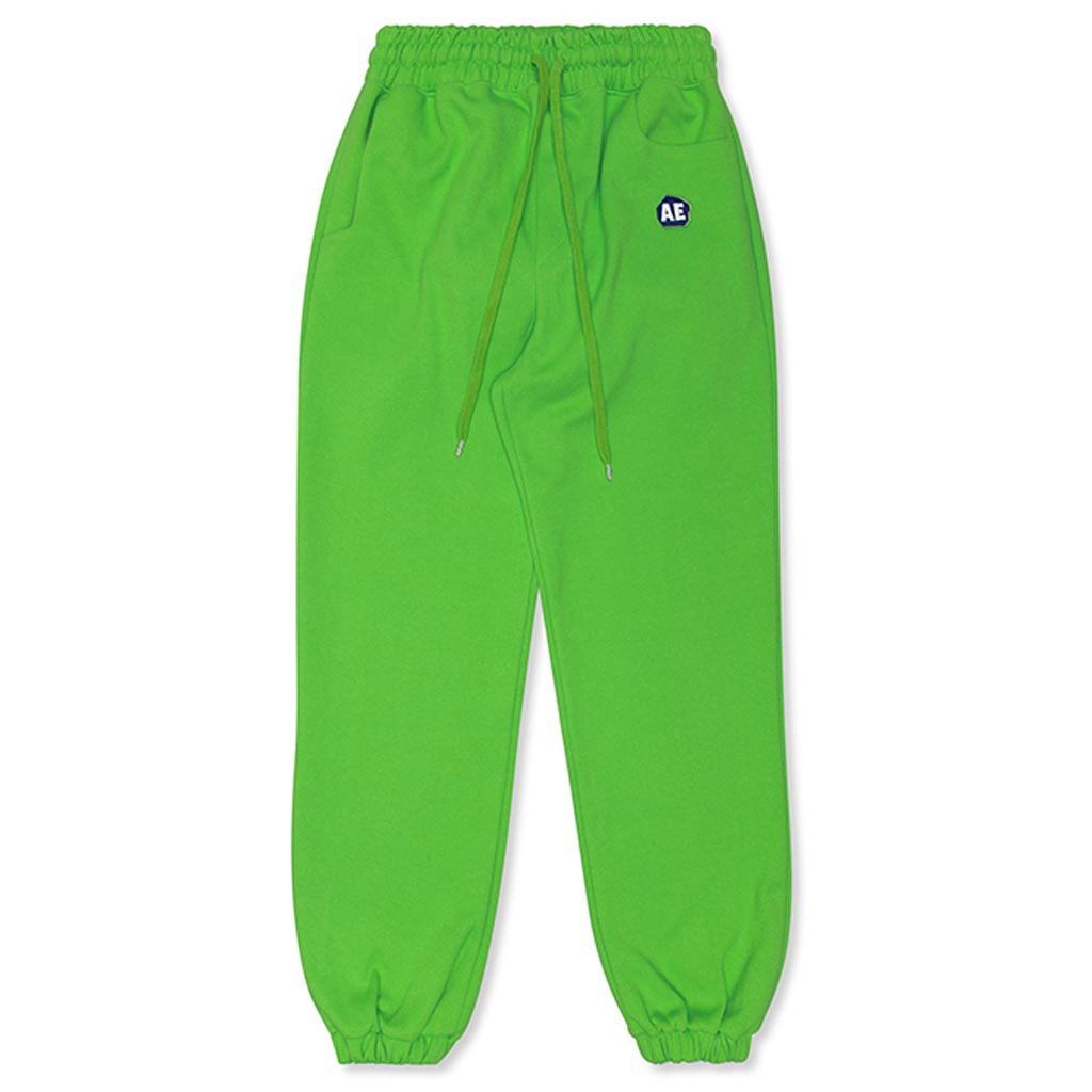 Embroidery Patch Detail Sweats - Neon Green – Feature