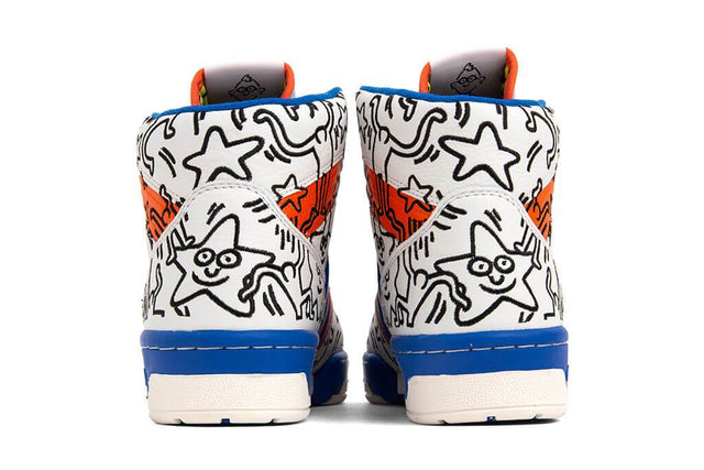 Originals x Keith Haring Rivalry Hi - Crystal White/Blue/Core White ...