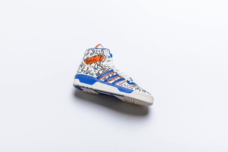 Originals x Keith Haring Rivalry Hi - Crystal White/Blue/Core White ...