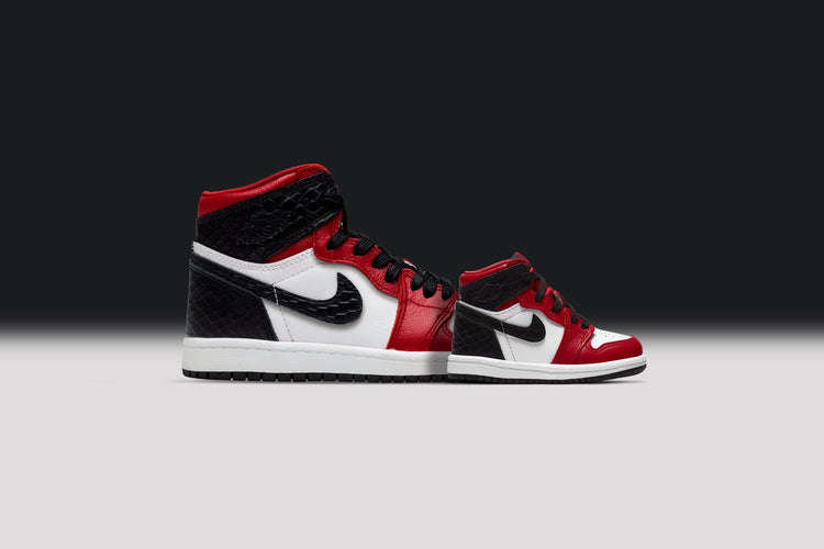 Air Jordan 1 High OG (PS) "Satin Red" - Gym Red/Black – Feature