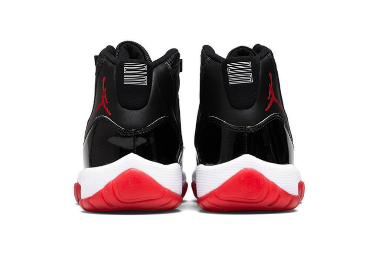 Air 11 Retro "Bred" (GS) - Black/True Red/White – Feature