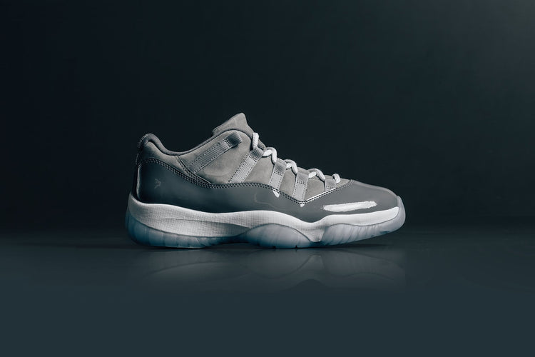 Air 11 Retro Low 'Cool Grey' - Medium Grey/White-Gun Smoke – Feature