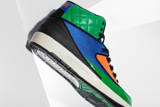 Womens Air Jordan 2 Retro "Rivals" - Action Black/Black/Cosmic Purple ...