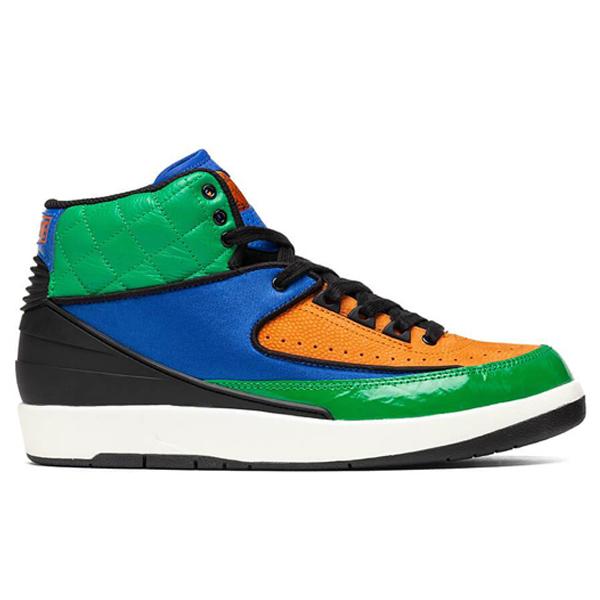 Womens Air Jordan 2 Retro "Rivals" - Action Black/Black/Cosmic Purple ...