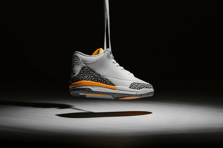 Air Jordan 3 Retro (PS) "Laser Orange" - White/Black – Feature