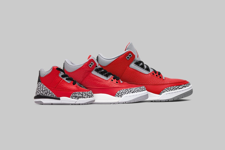 Air Jordan 3 Retro SE (TD) Fire Red - Fire Red/Cement Grey/Black – Feature