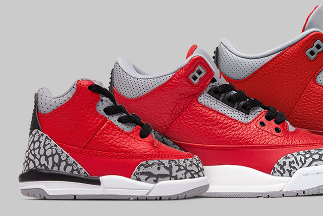 Air Jordan 3 Retro SE (TD) Fire Red - Fire Red/Cement Grey/Black – Feature