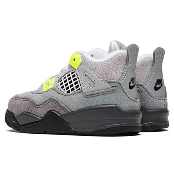 Air 4 Retro "Neon" (TD) - Cool Grey/Volt/Wolf Grey/Anthracite – Feature