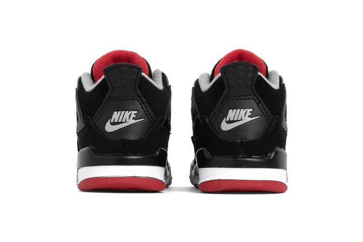 Air 4 Retro (TD) "Bred" - Black/Fire Red-Cement Grey – Feature