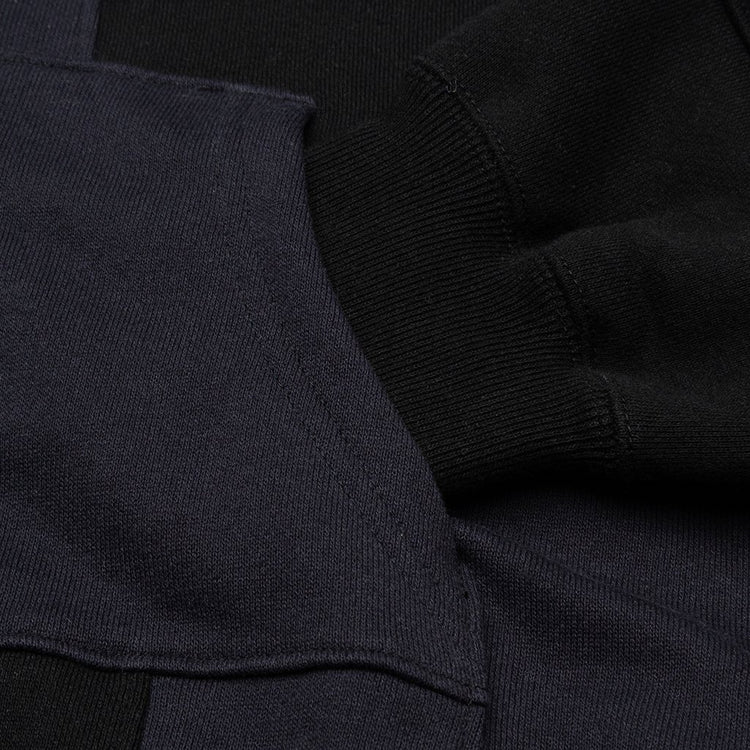 Patchwork Panel Hoodie - Black/Multi – Feature