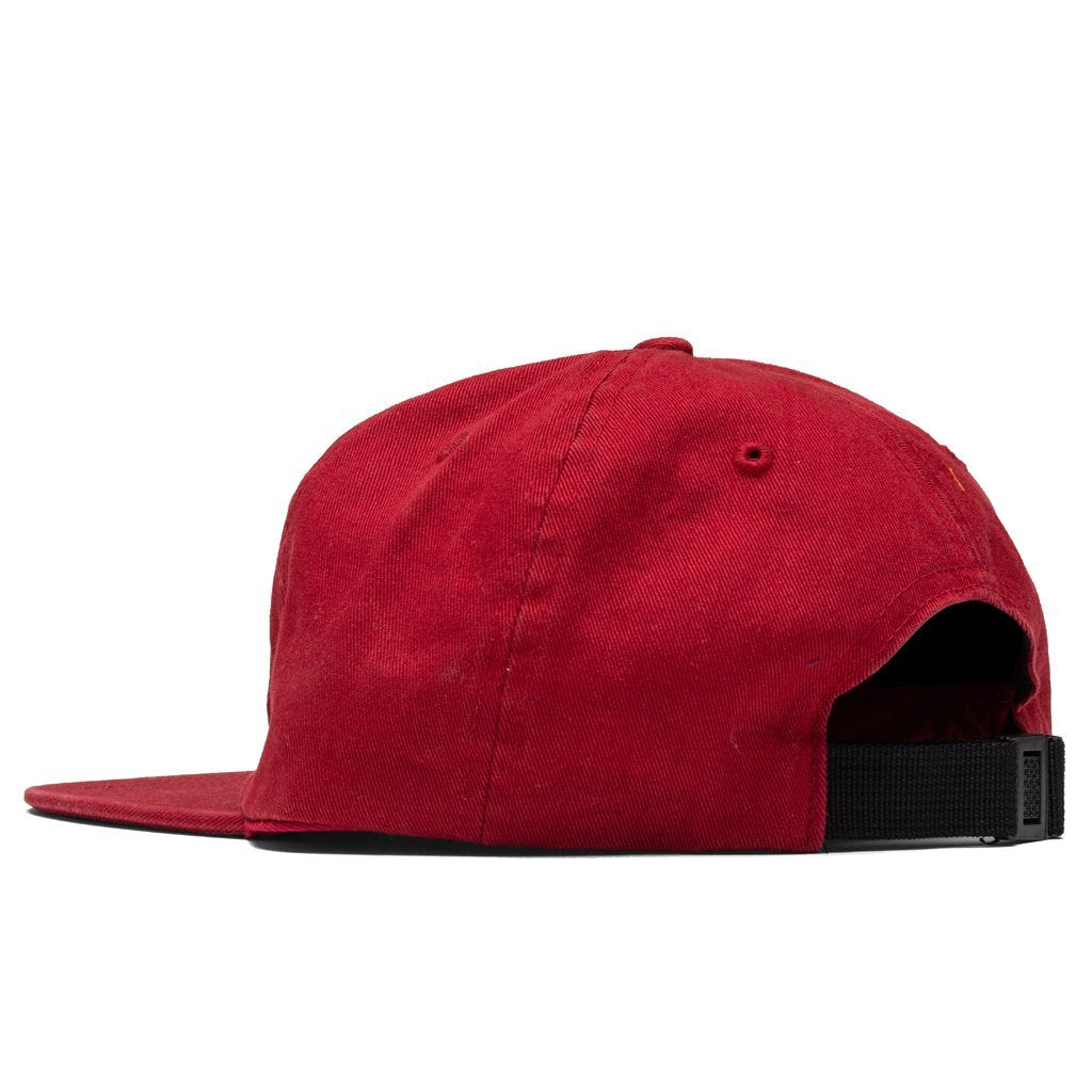 RA Washed Twill Cap - Red – Feature