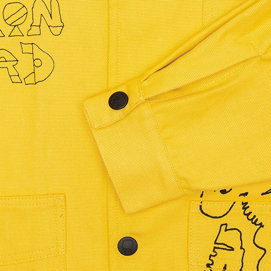 Printed Canvas Chore Coat - Yellow – Feature