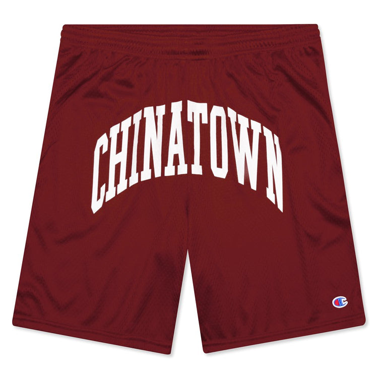 Chinatown Arch Mesh Shorts - Maroon – Feature