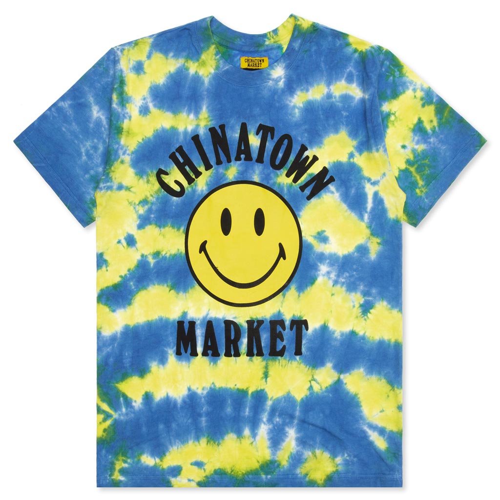 Chinatown Smiley Logo Tie Dye Tee - Yellow Dye – Feature