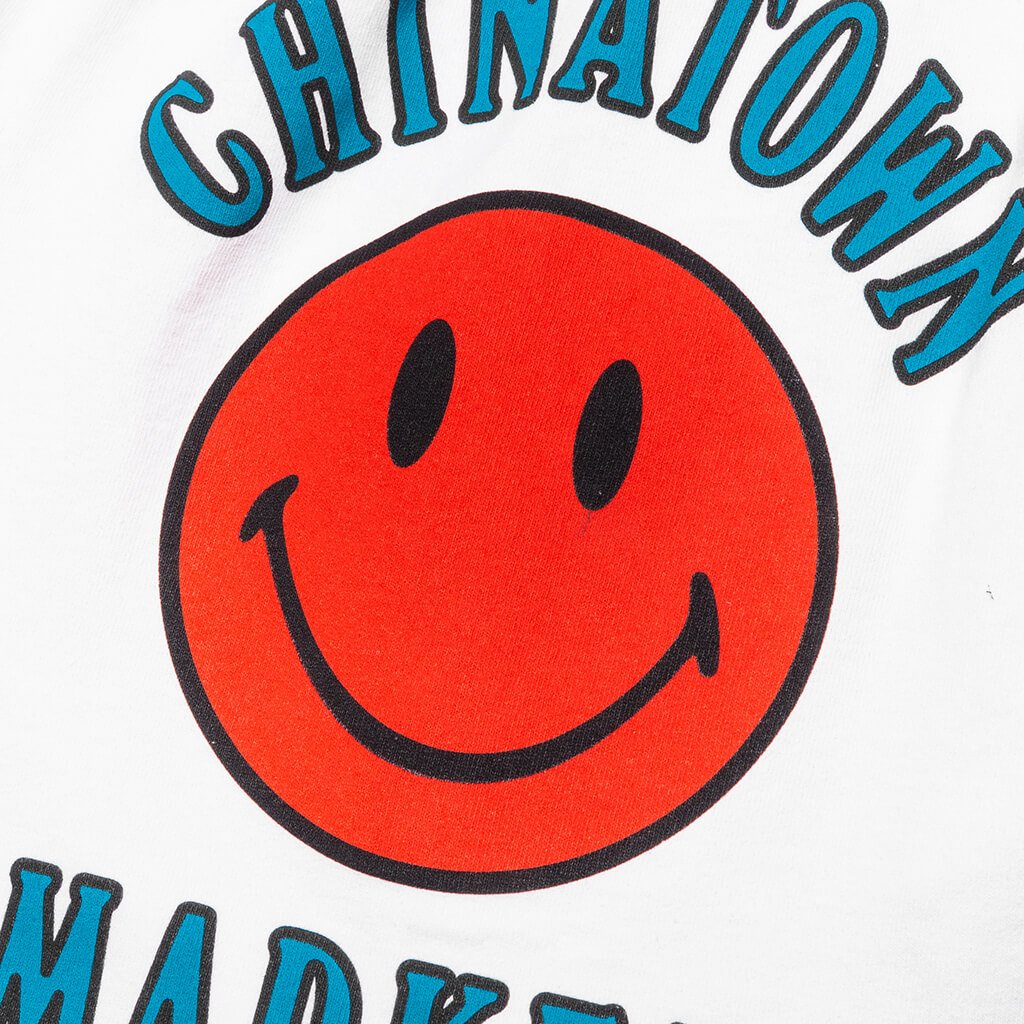 Chinatown Smiley Multi Sweatshorts - White – Feature