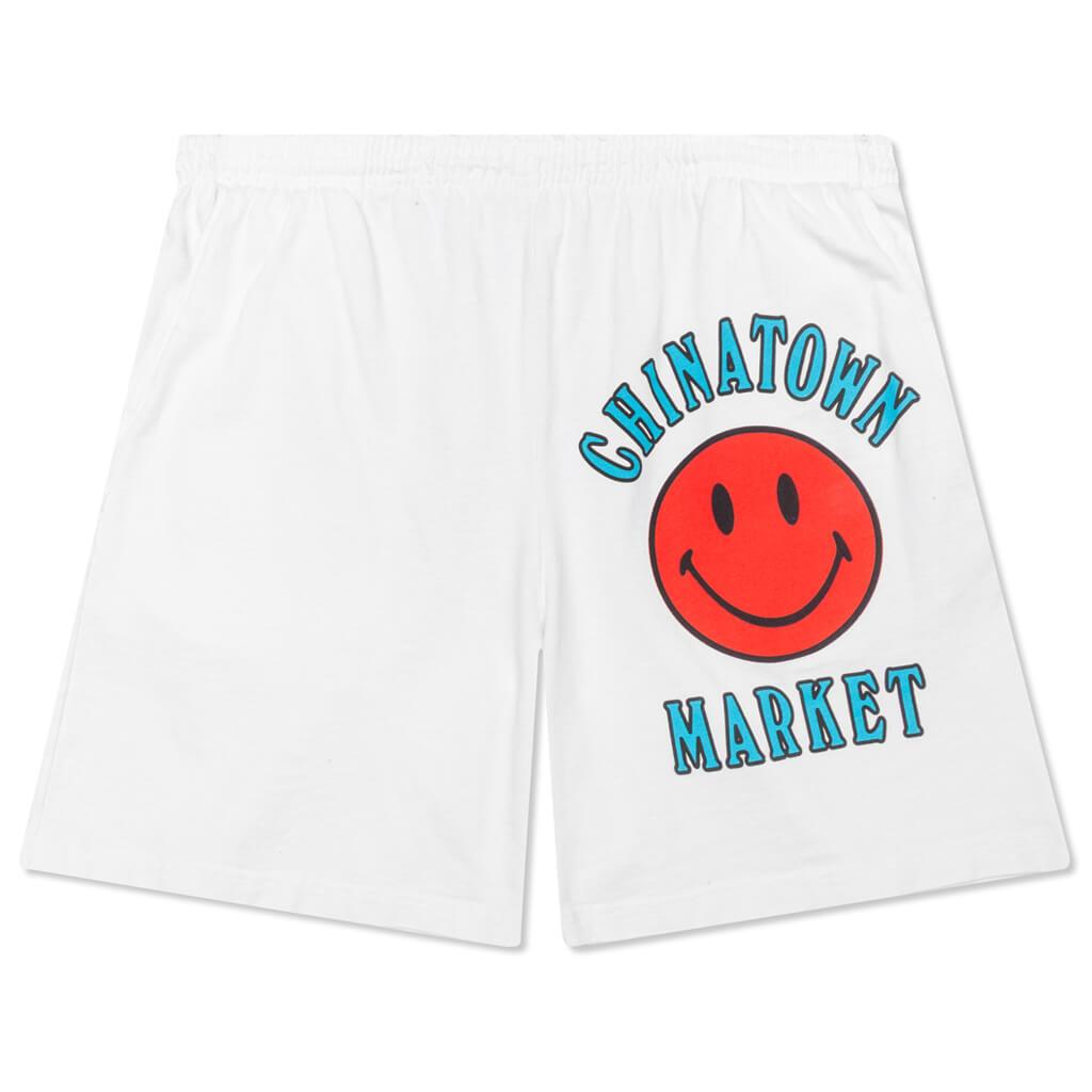 Chinatown Smiley 멀티 스웨트쇼츠 - 화이트 – Feature