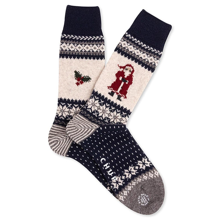 Chup Wool Santa Socks - Blue – Feature