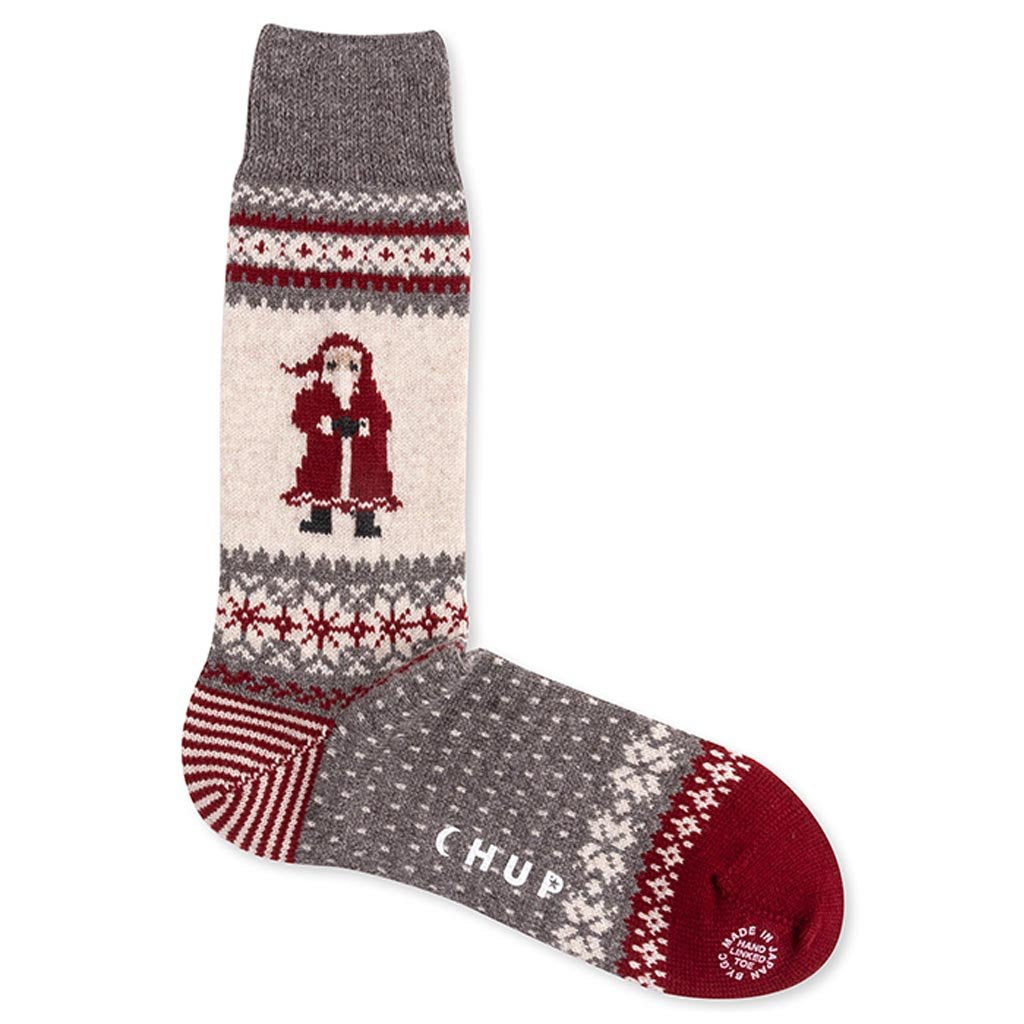 Chup Wool Santa Socks - Brown – Feature