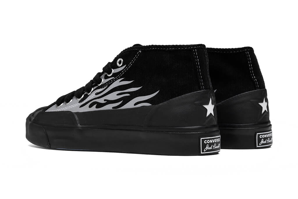Jack Purcell Chukka Mid - Black/Silver/Black – Feature