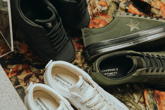 Converse x Carhartt WIP One Star - Herbal/Medium Olive/Black – Feature