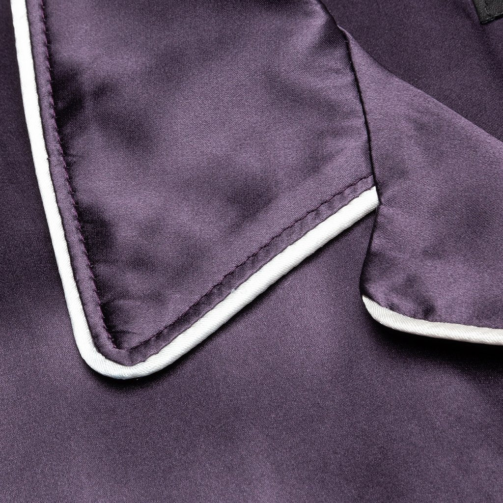 Baptiste Silk Shirt - Smoke Purple – Feature