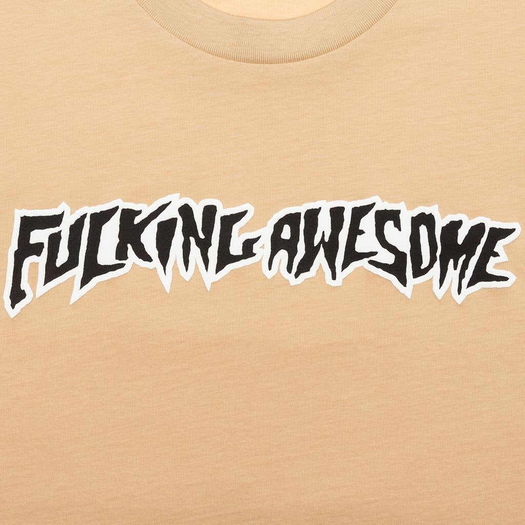 Puff Outline Logo Tee - Khaki – Feature