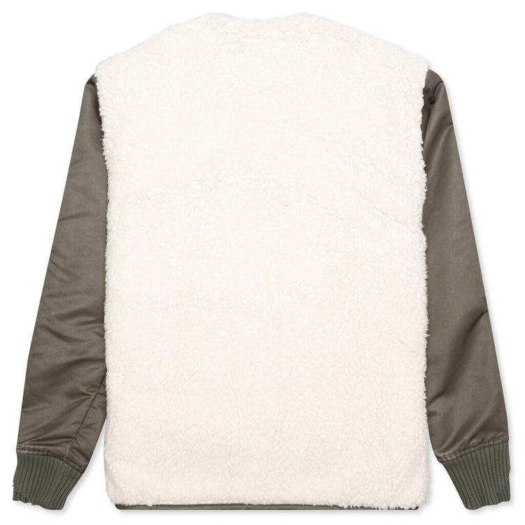 Sherpa / Washed Satin Modern - Ivory – Feature