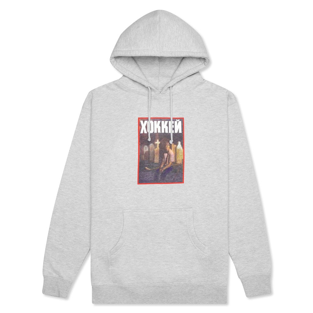 Nik Stain Hoodie - Grey Heather – Feature