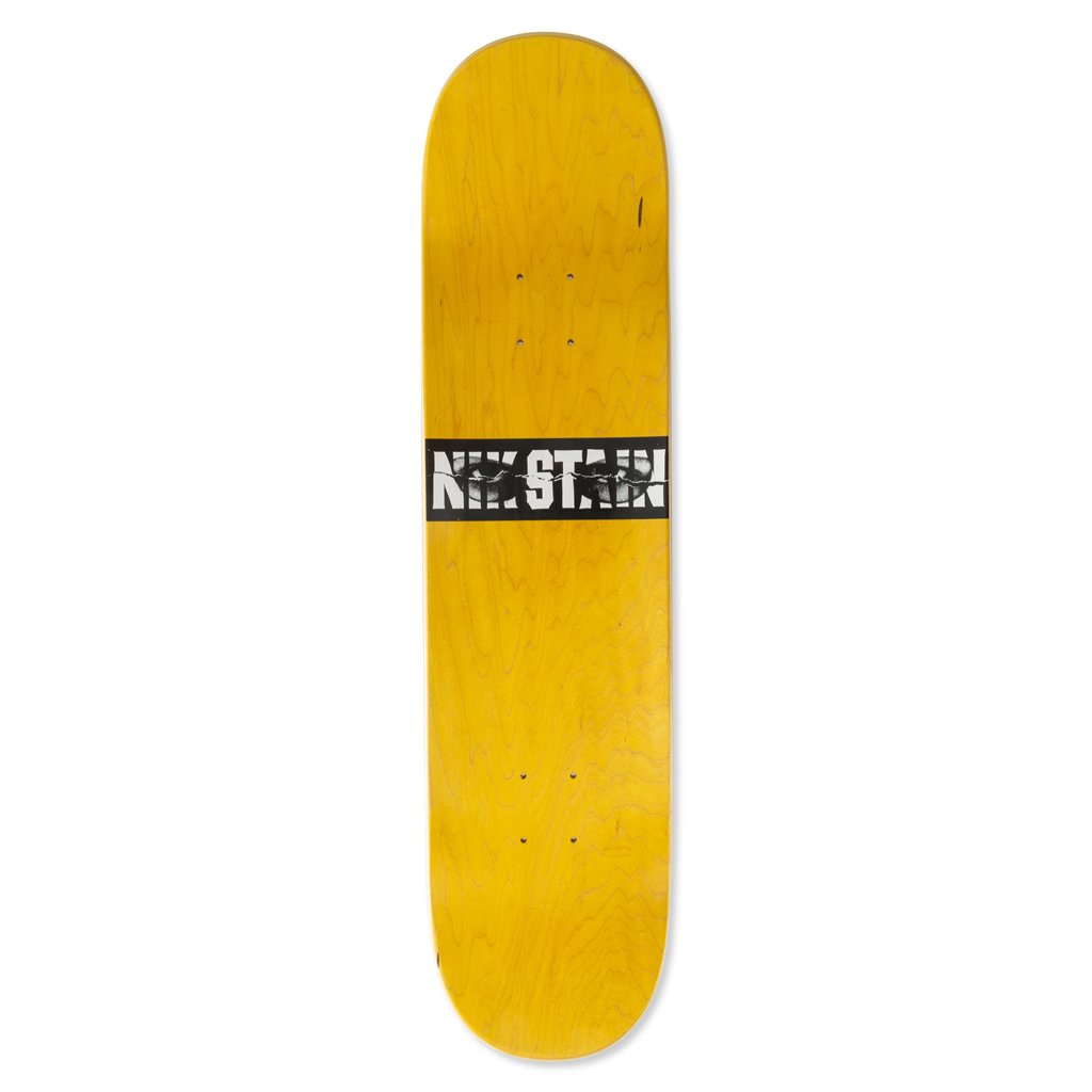 Nik Stain Skate Deck - Satin Silver – Feature