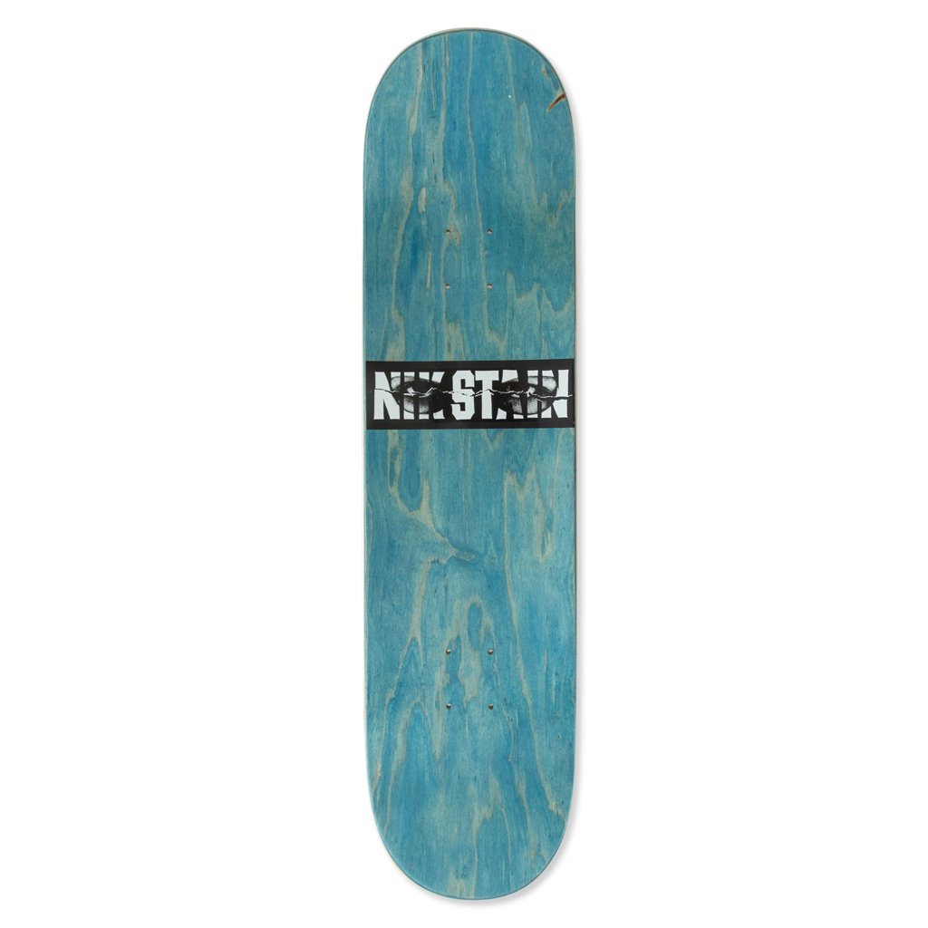 Nik Stain Skate Deck - Satin White – Feature