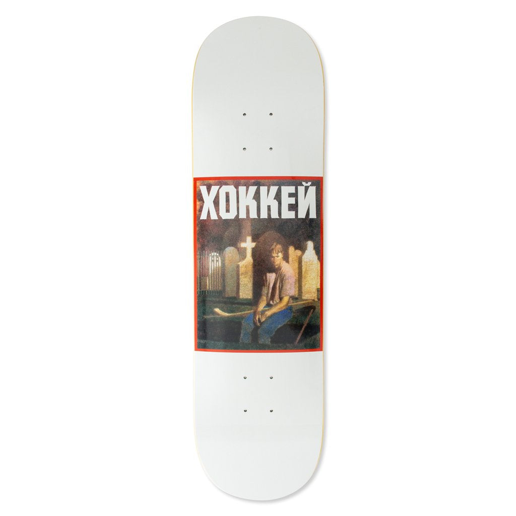 Nik Stain Skate Deck - Satin White – Feature