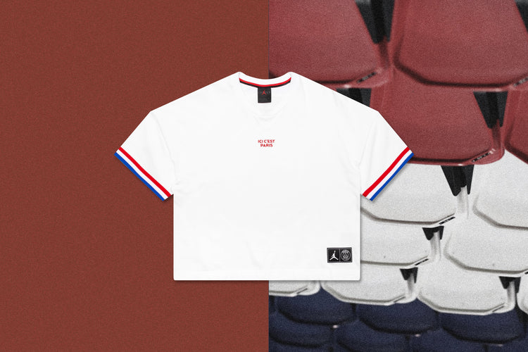 Jordan x PSG Women's S/S Top - White/University Red – Feature