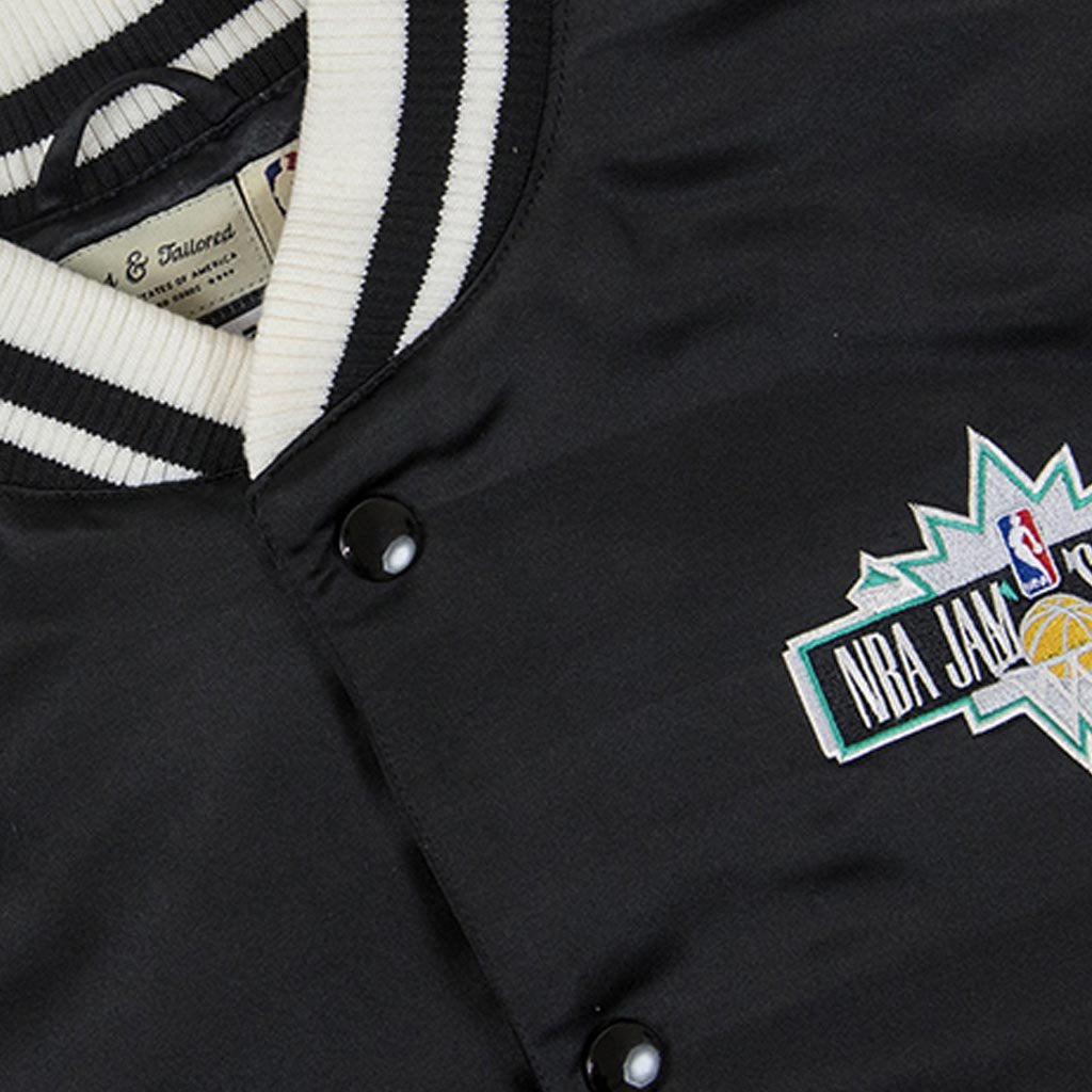Just Don 'NBA Logo' Satin Jacket - Black – Feature