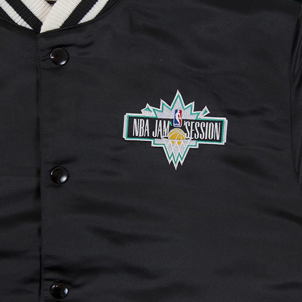 Just Don 'NBA Logo' Satin Jacket - Black – Feature